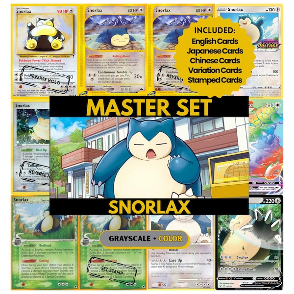 Snorlax Card Binder - Etsy UK