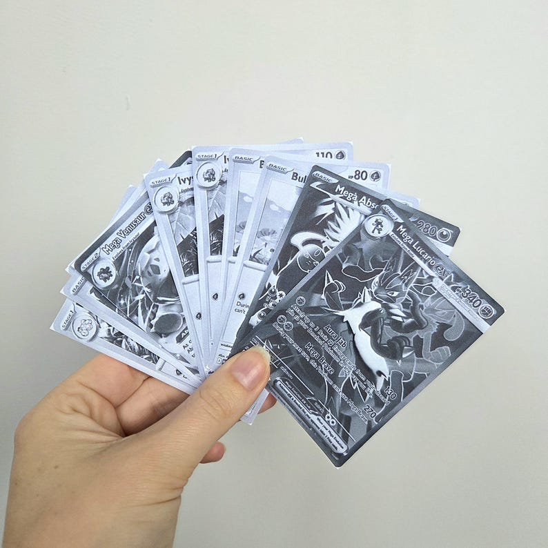 Mega Evolution Master Set Placeholders, Printable Complete Binder Pages ...