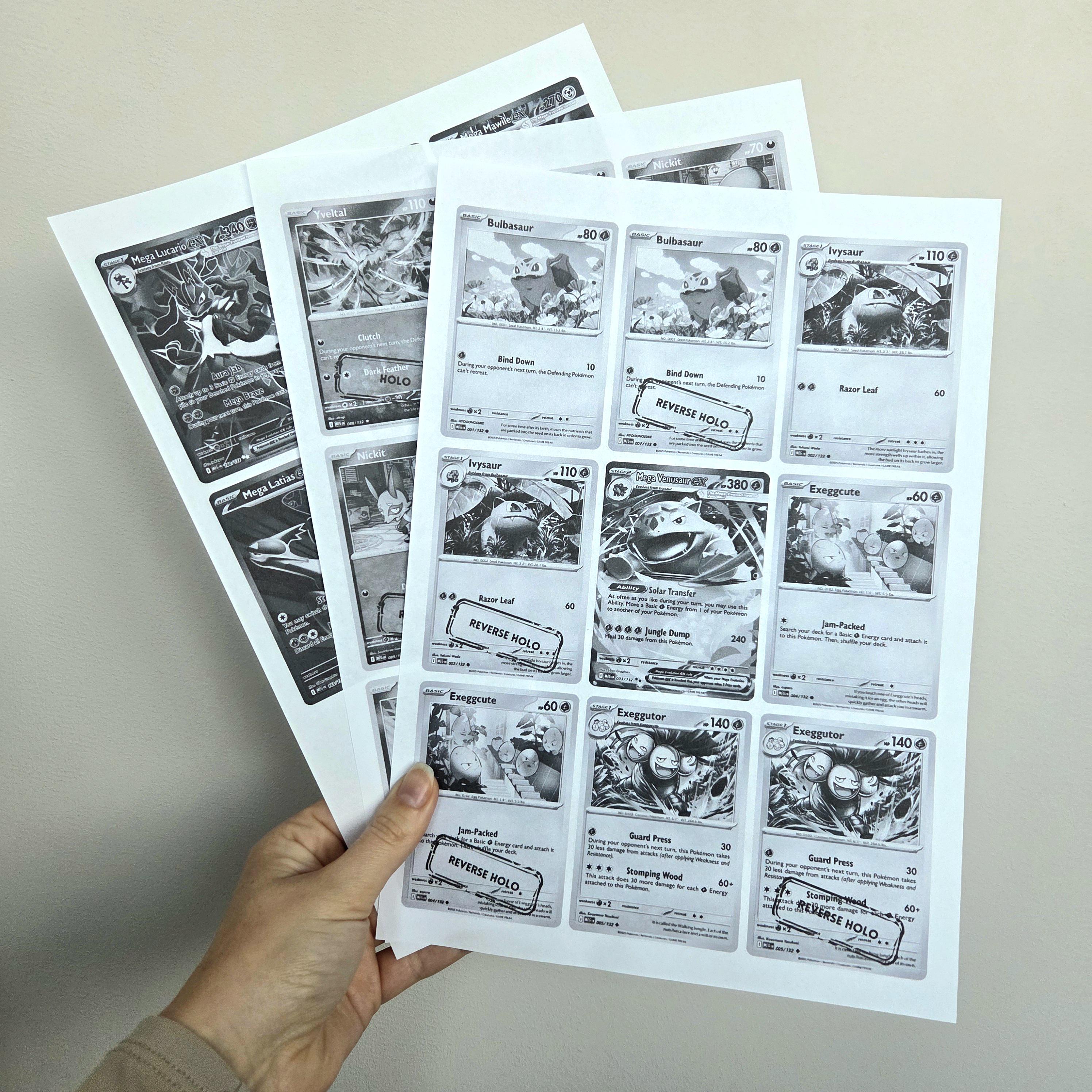 Mega Evolution Base Set Placeholders, Printable Complete Master Binder ...