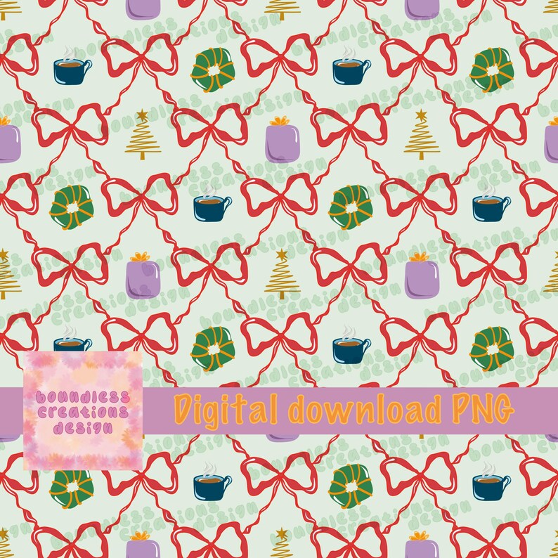 Complete Christmas Pattern Bundle | 8-pack Seamless Digital Set - Etsy