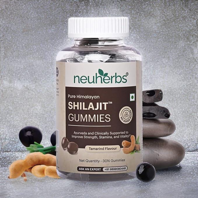 Himalayan Shilajit Resin Gummies: Strength & Wellness - Tamarind Flavor ...