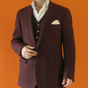 Norm Thompson Red & Black Tweed Jacket Sz 44 - Etsy