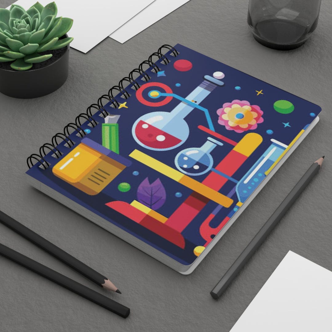 Science Notebook Spiral Bound Journal, Experiment Lab Book, Chemistry ...