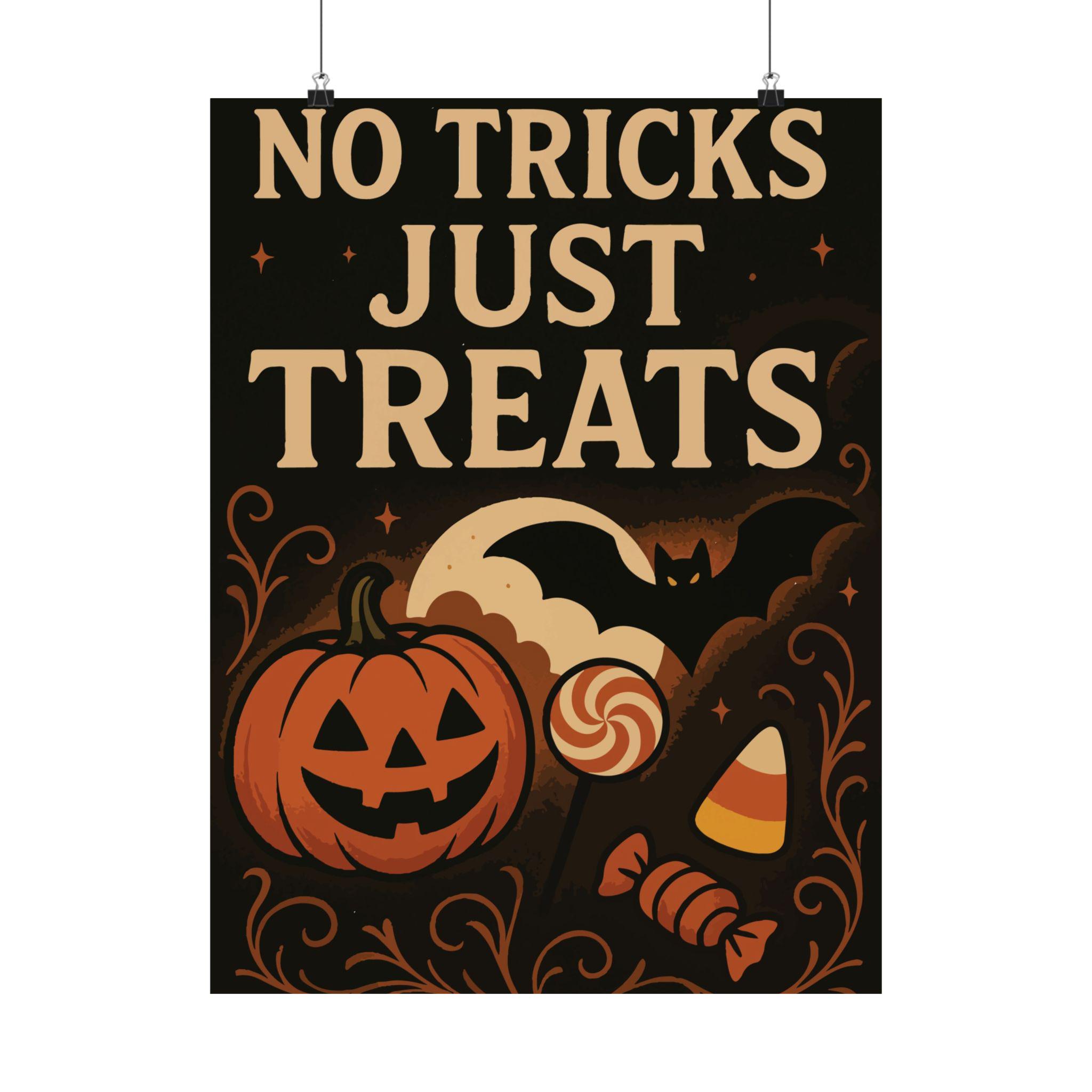 Halloween Candy Availability Poster: Matte Giclée Print for Trick-or ...