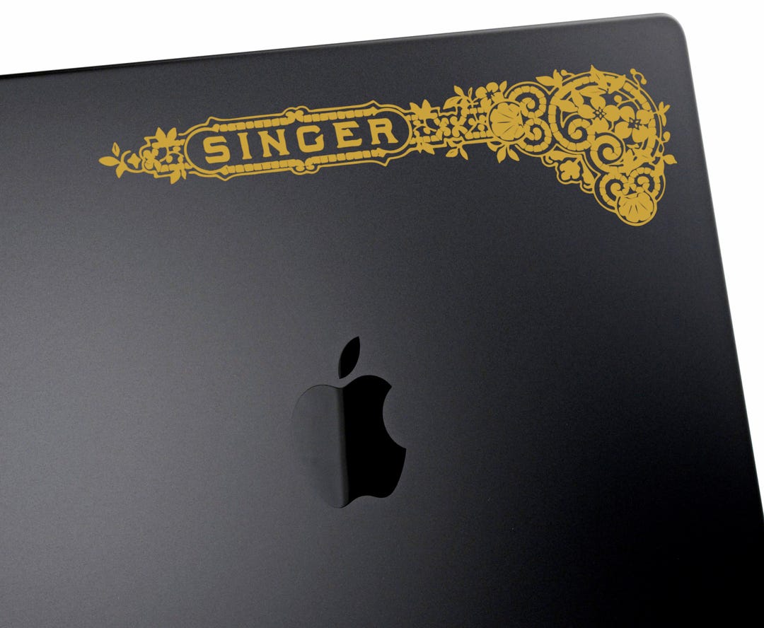 Vintage Singer Sewing Machine Decal Sticker - Etsy