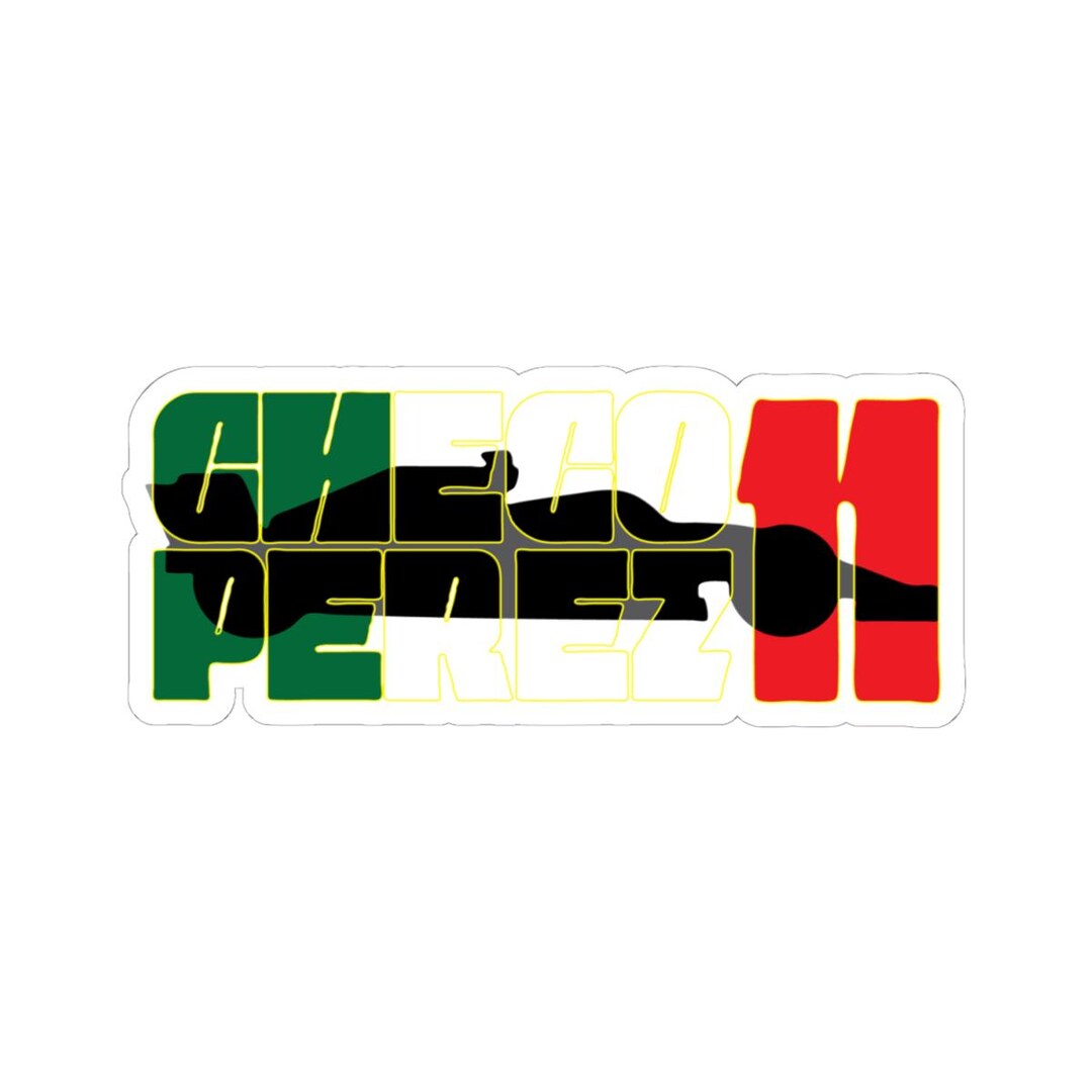 Checo Perez F1 Racing Sticker: Glossy Vinyl Decal for Laptop - Etsy