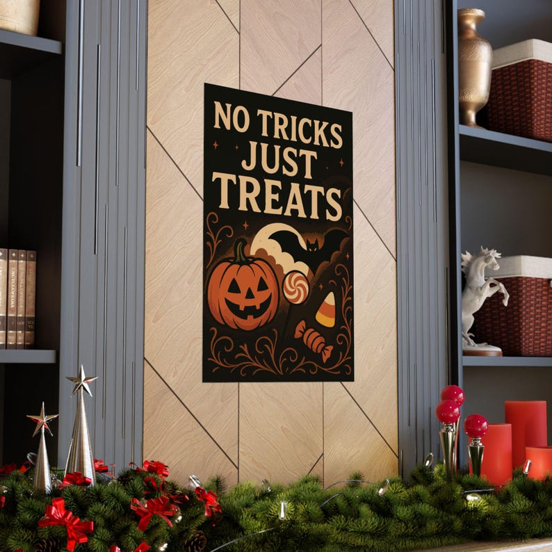 Halloween Candy Availability Poster: Matte Giclée Print for Trick-or ...