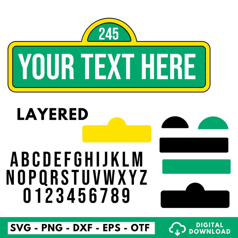 Street Sign SVG, Custom Street Sign, Street Svg Sign, Street Sign ...