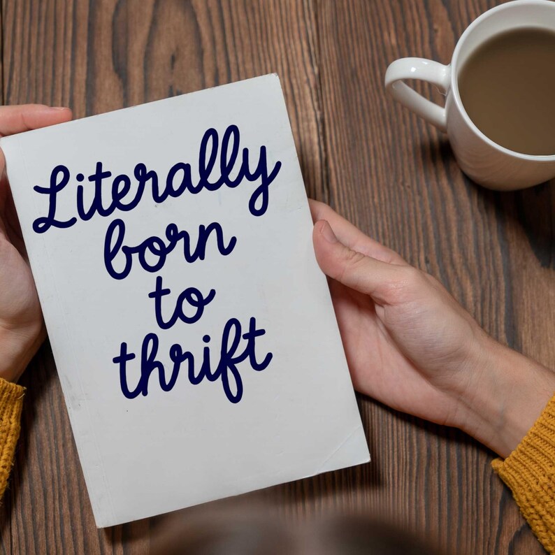 I'd Rather Be Thrifting PNG, Cute Thrift Cart Quote Design, Thrifting ...