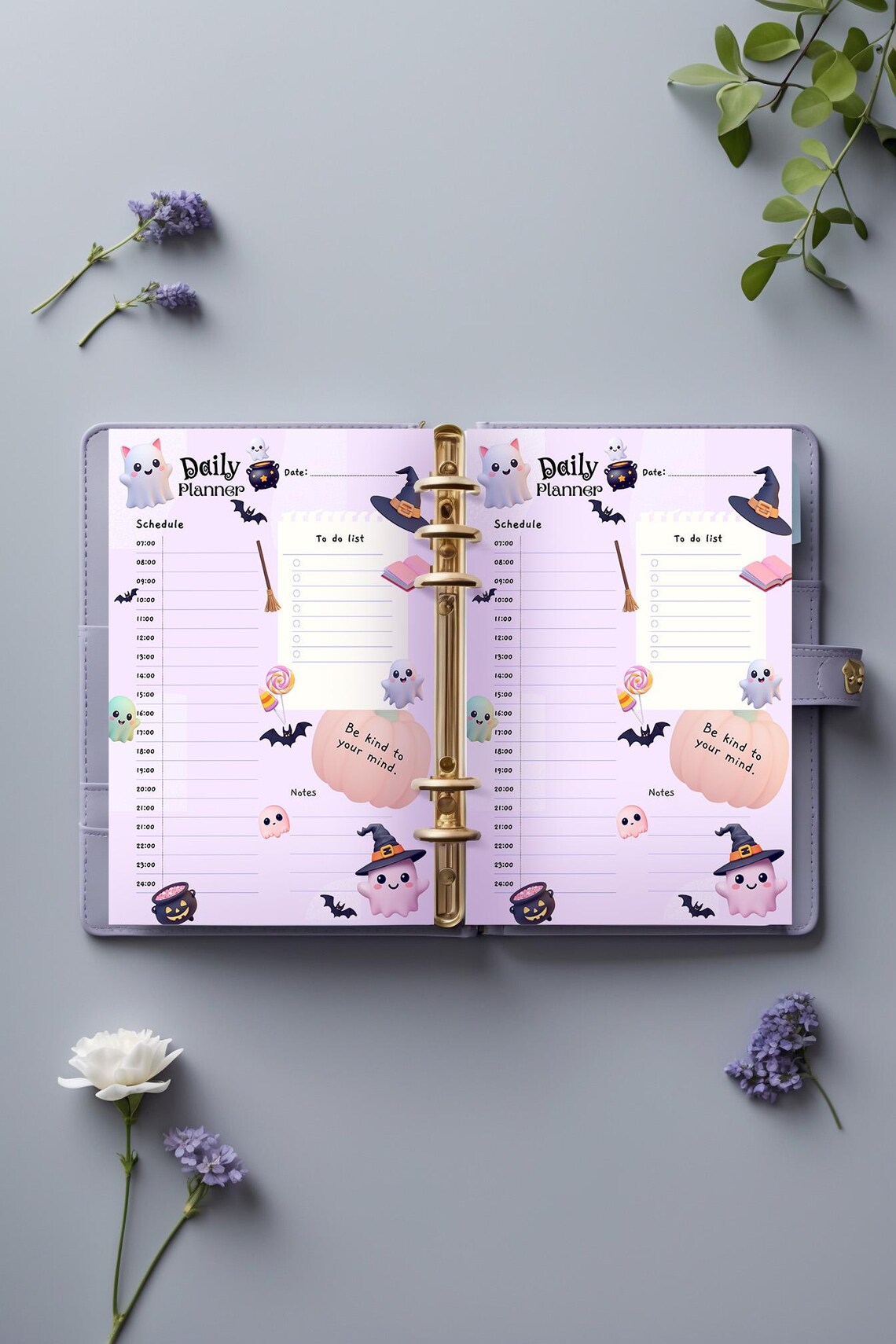 Cute Halloween Kids Daily Planner | Printable Planner Page A4 & US ...