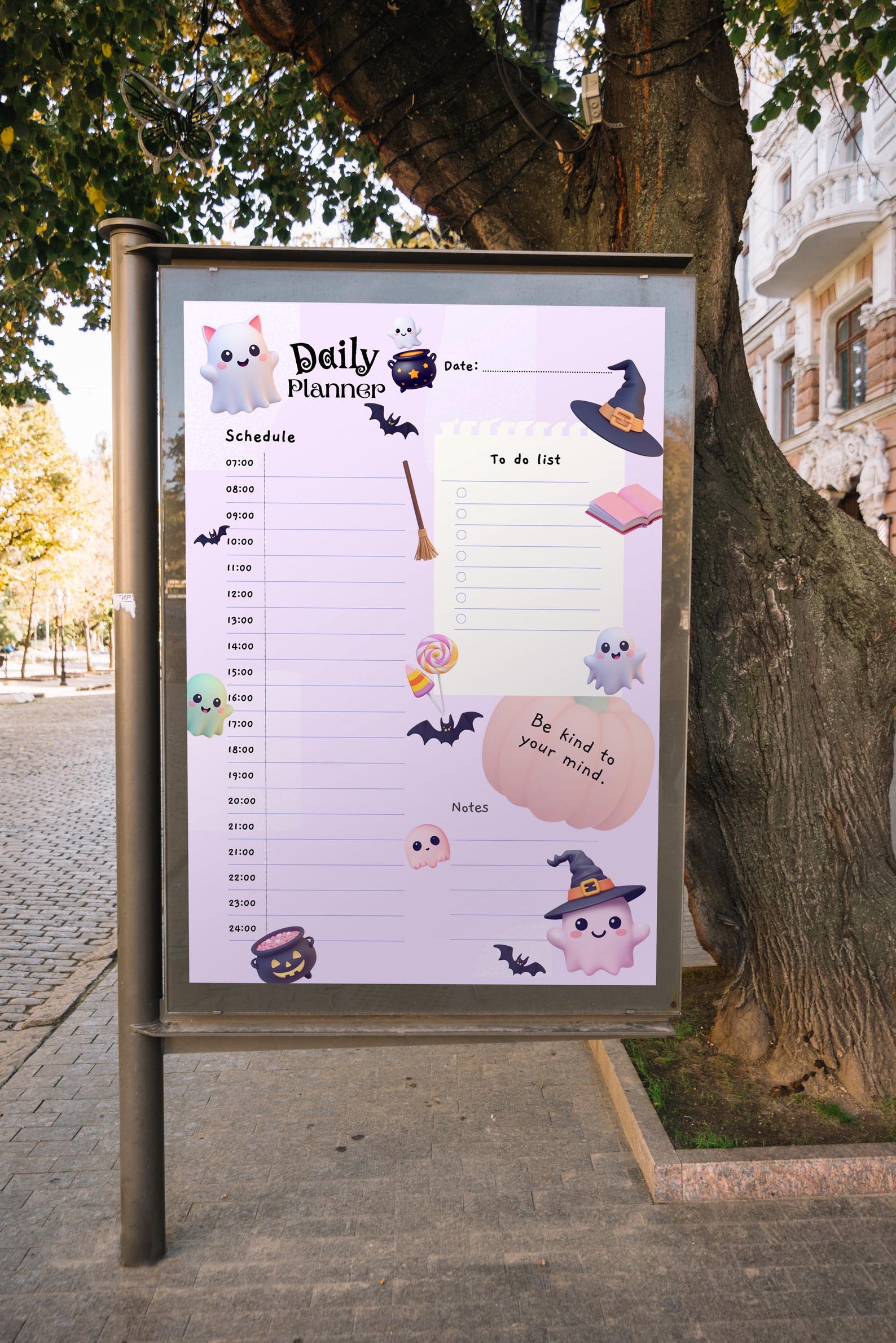 Cute Halloween Kids Daily Planner | Printable Planner Page A4 & US ...