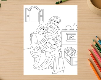 st anne coloring page