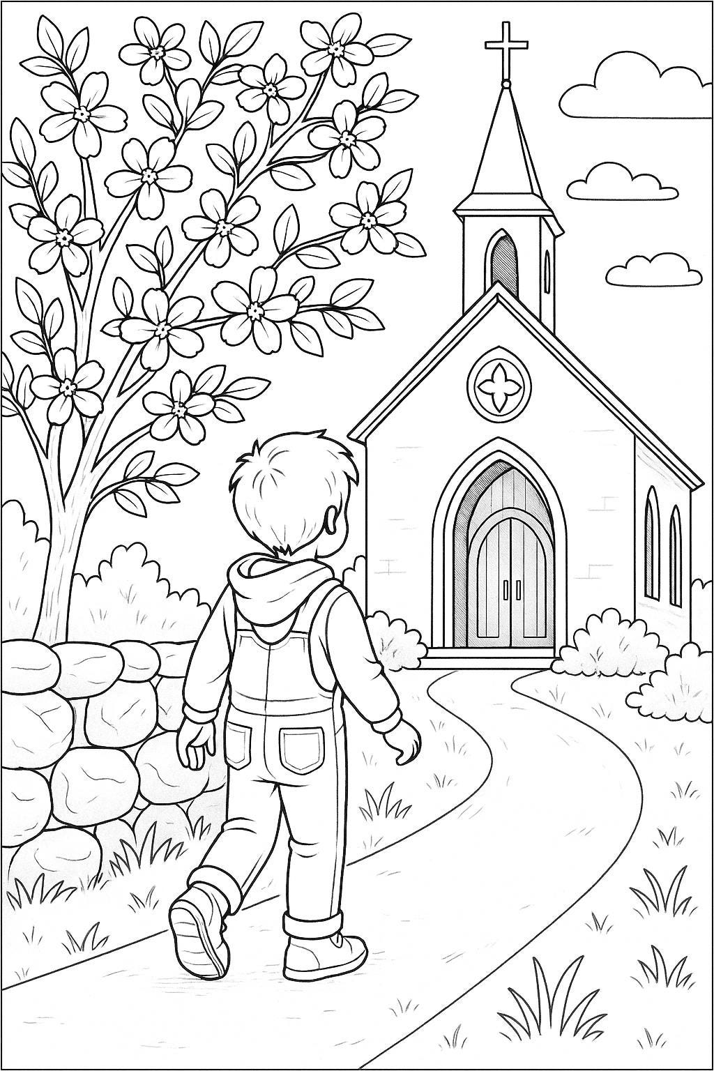 Catholic Coloring Page- Let the Children Come to Me - Printable PDF - Etsy