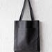Simple Graphite Black Leather Tote Bag No. LPB-8031 - Etsy
