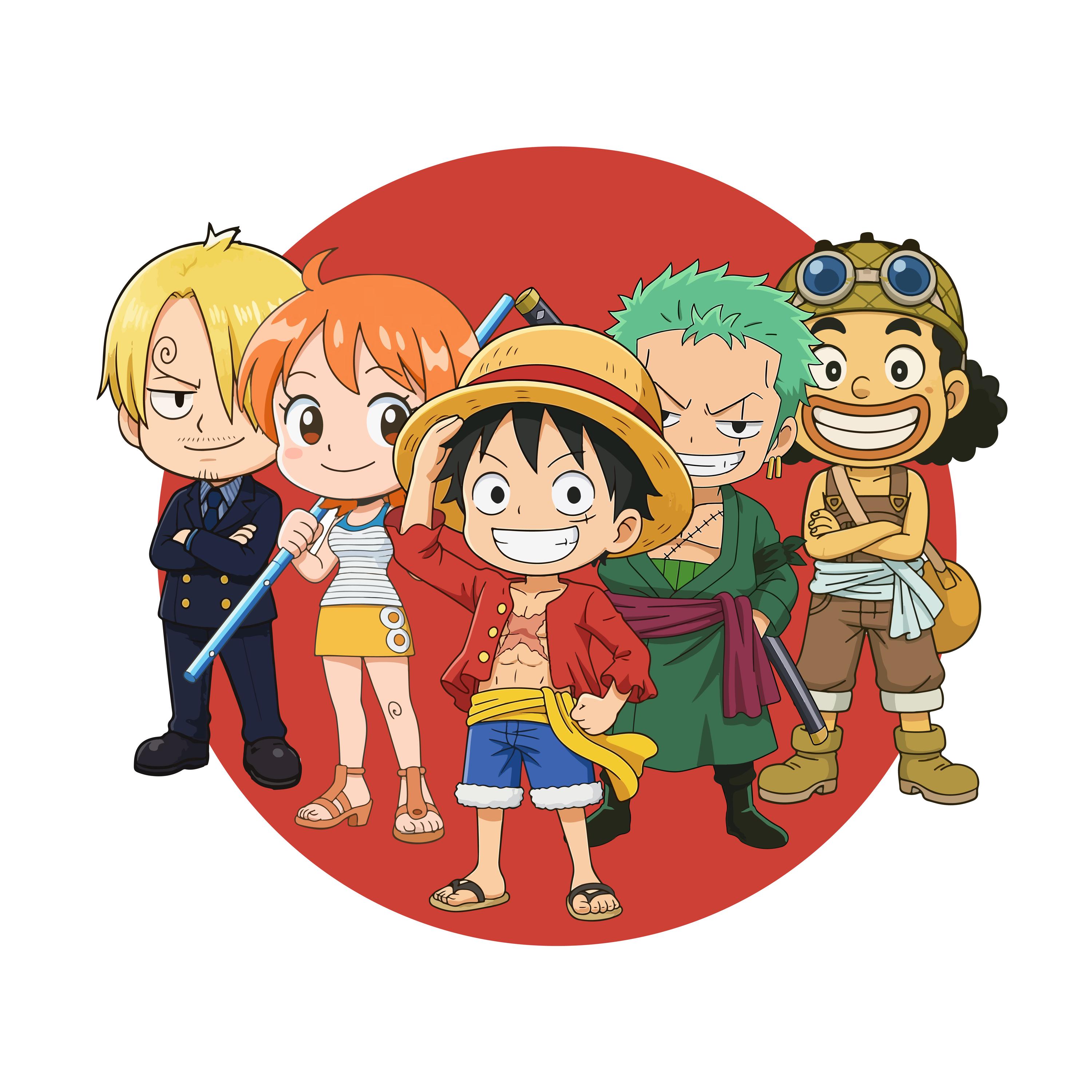 One Piece Chibi Characters Bundle Digital Download | Character Anime ...
