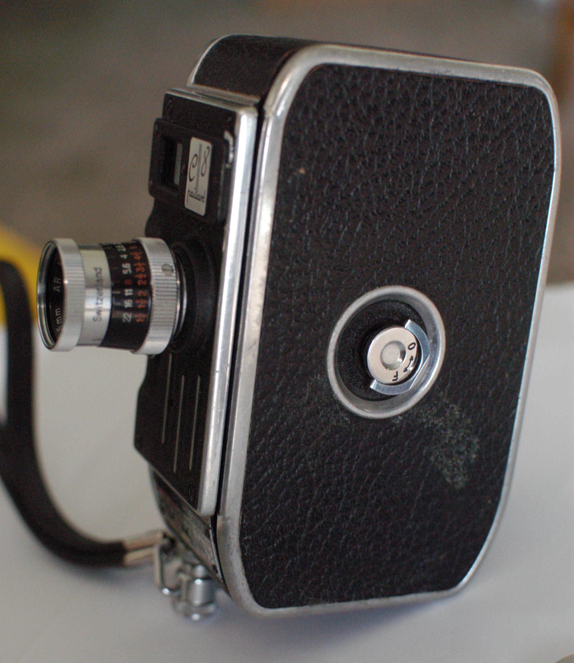 Bolex C8 Double 8 Movie Camera With 12.8mm F2.5 Yvar Lens, Lens Cap and ...