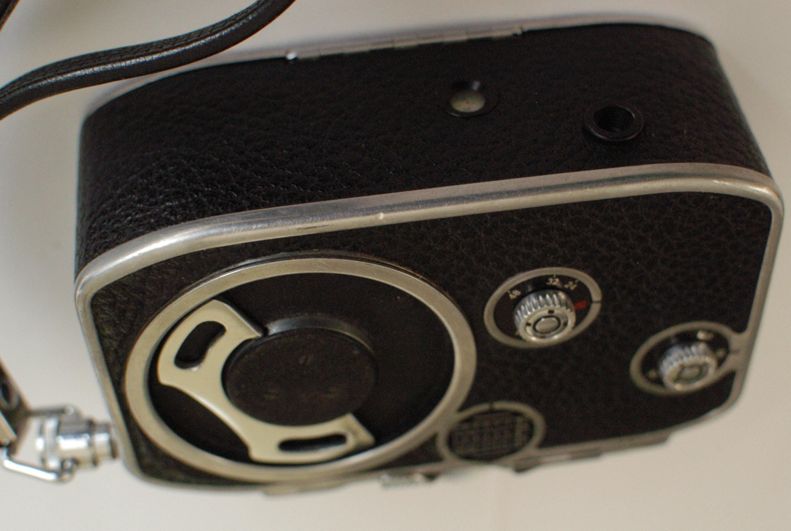 Bolex C8 Double 8 Movie Camera With 12.8mm F2.5 Yvar Lens, Lens Cap and ...