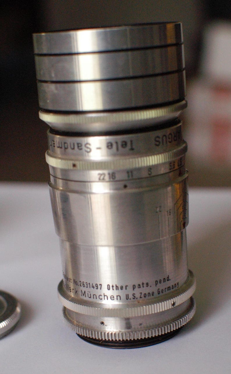 Argus C3 C2 Mount 100mm F4.5 Tele-sandmar and 35mm F4.5 Sandmar Wide ...