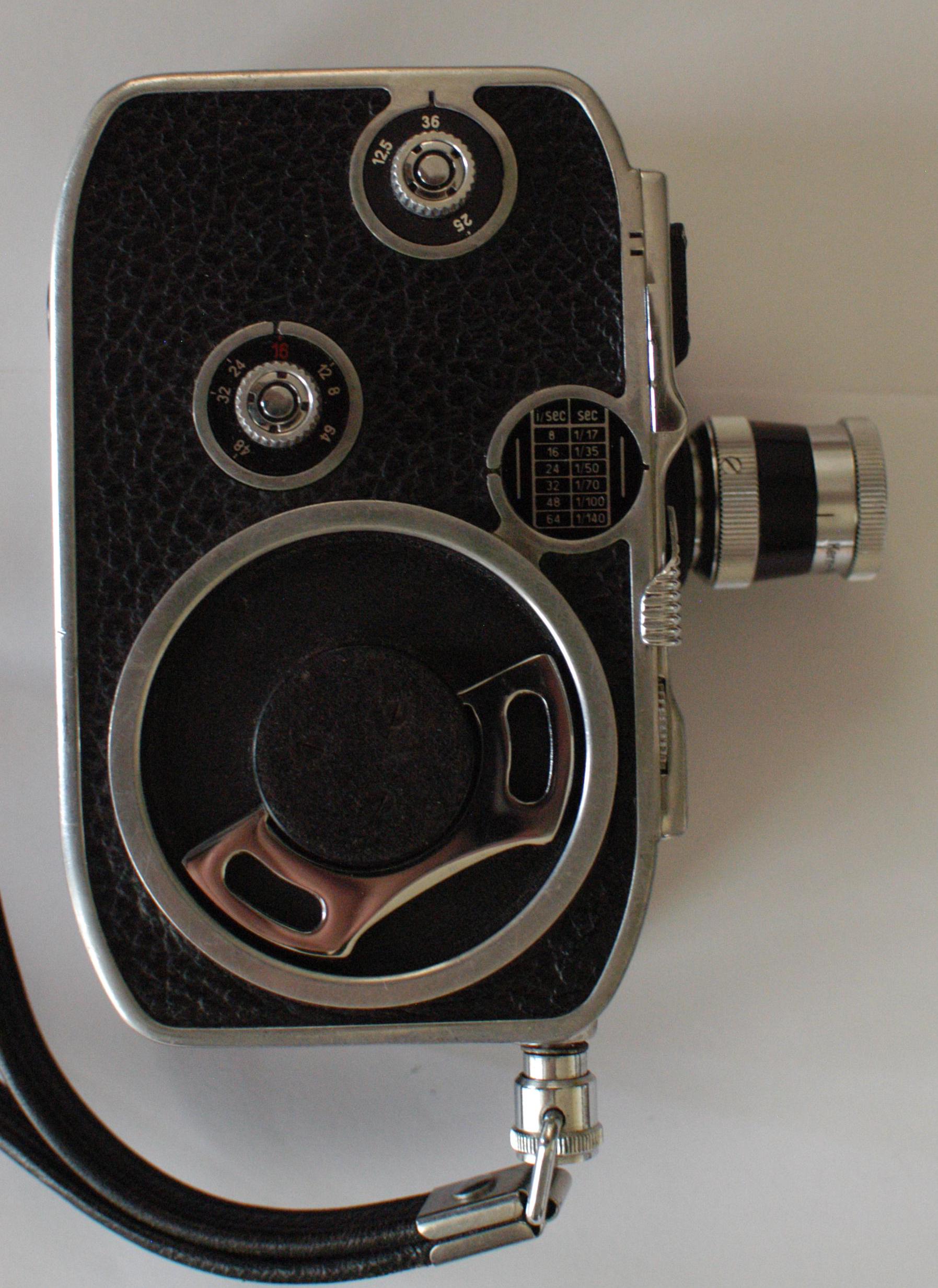 Bolex C8 Double 8 Movie Camera With 12.8mm F2.5 Yvar Lens, Lens Cap and ...