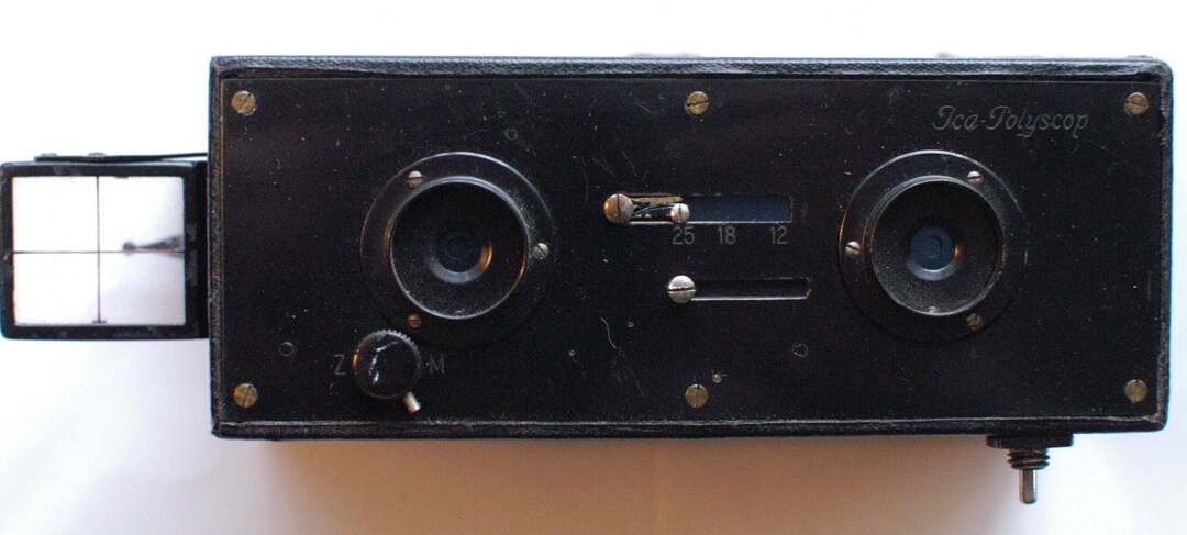 Ica Polyscop Box-type Stereo Camera for 4.5cm X 10.7cm Plates. Simple ...
