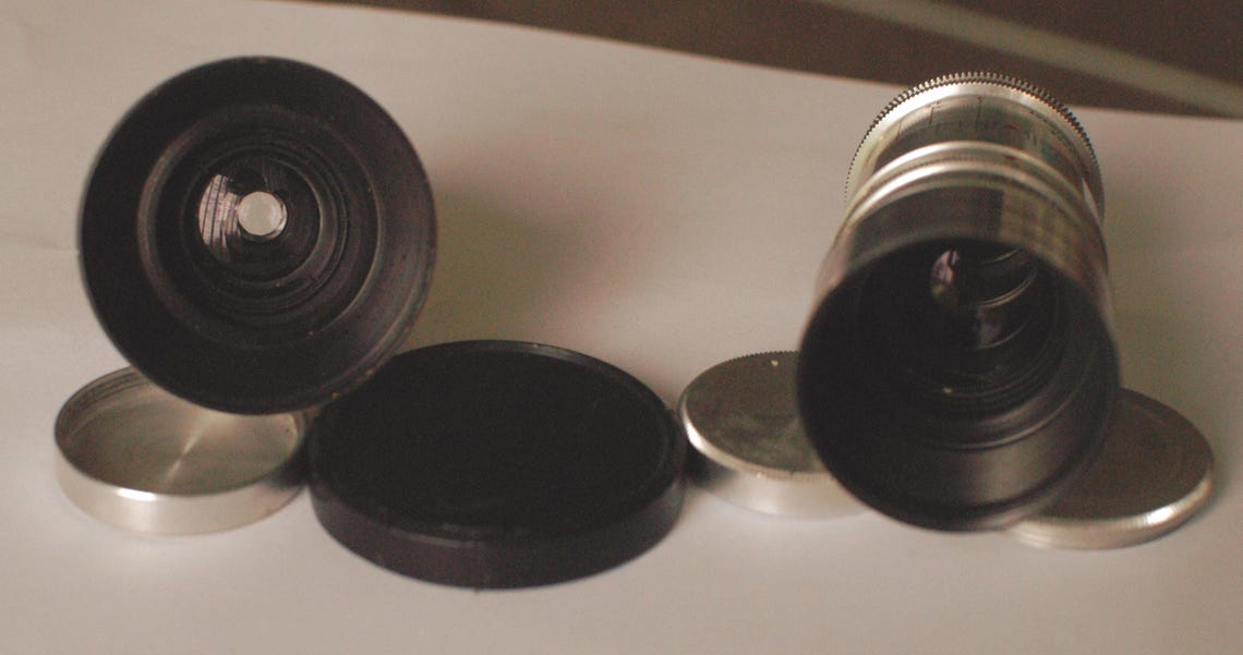 Argus C3 C2 Mount 100mm F4.5 Tele-sandmar and 35mm F4.5 Sandmar Wide ...
