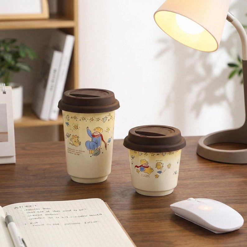 Handmade Ceramic Little Prince Travel Mug With Stars, Reusable Coffee ...