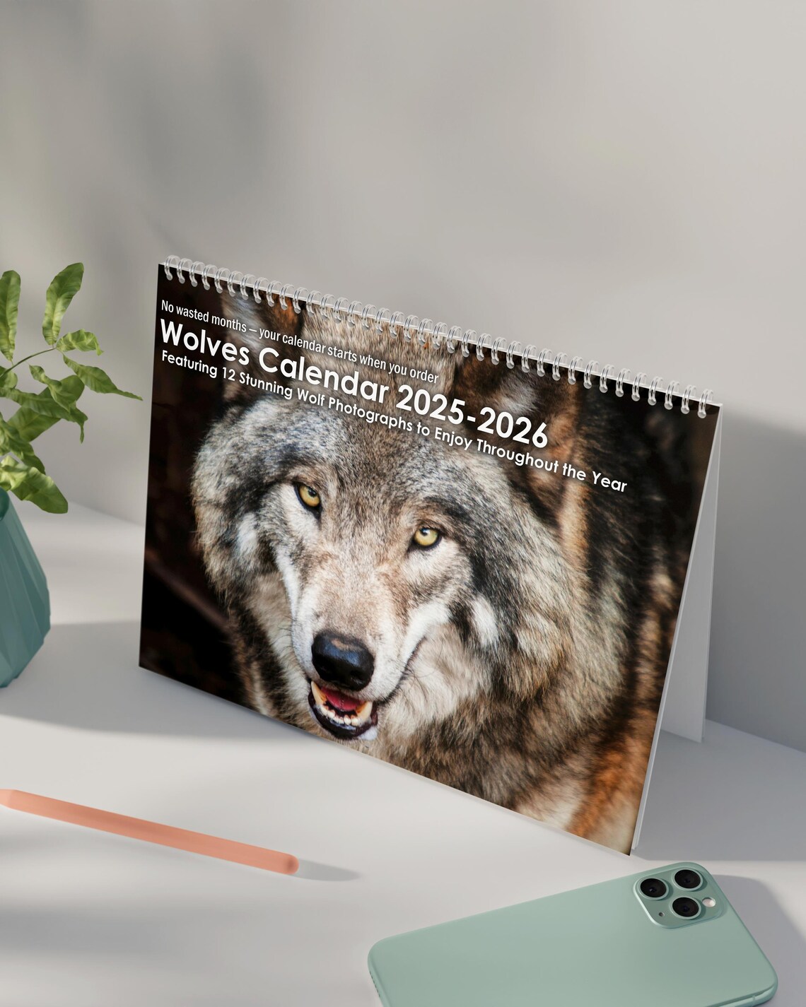 Wolves Calendar 2026 | Wildlife Calendar Featuring Stunning Wolf ...