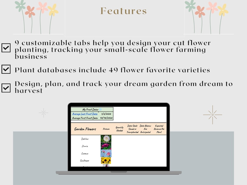 Ultimate Cut Flower Garden Planner and Tracker - Etsy