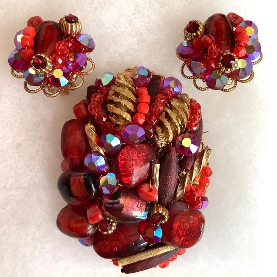 vintage large red and - Gem