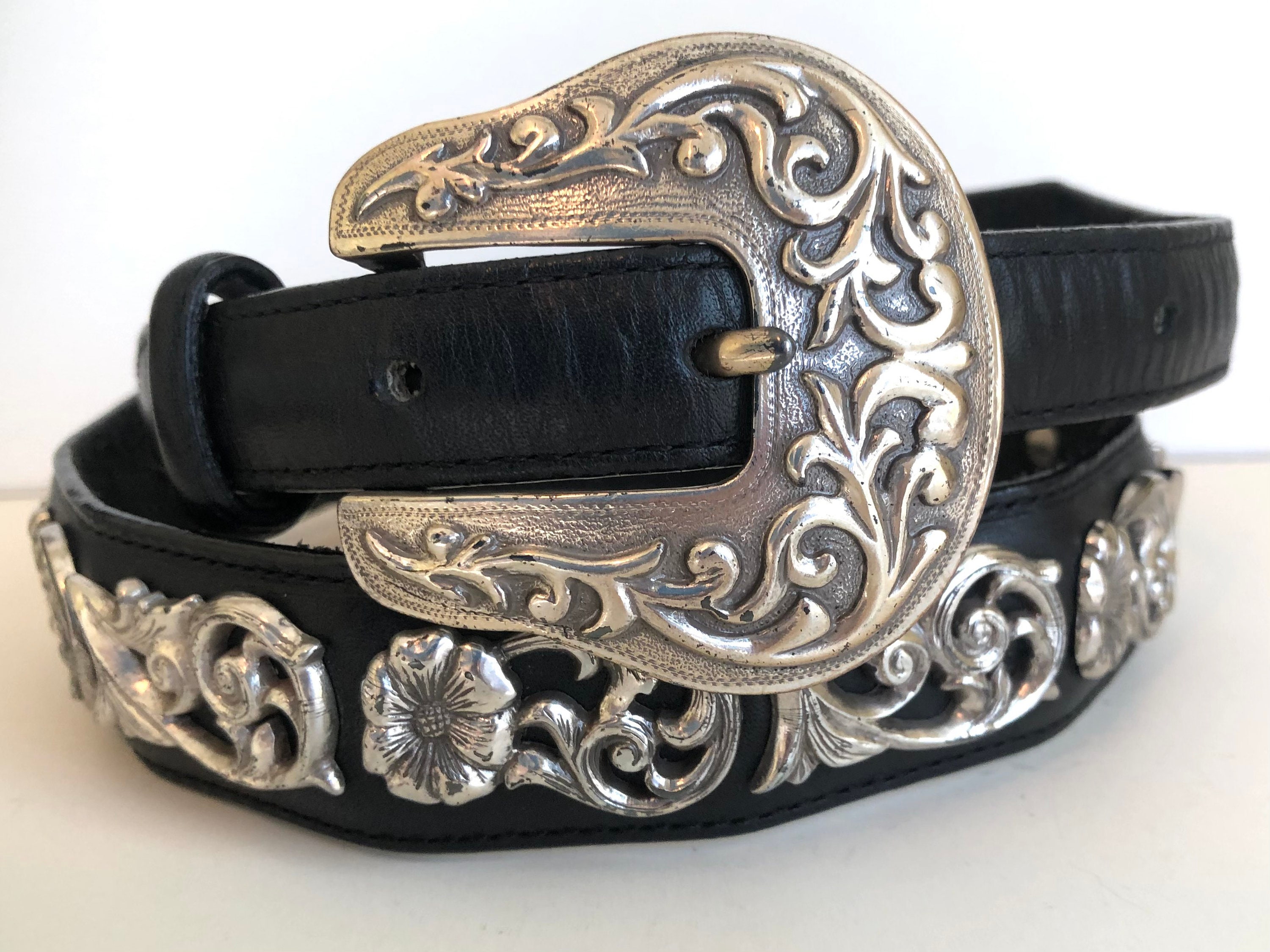 Vintage 90's Bull Rider Rodeo Belt Buckle Brass Nickel Alloy Black ...