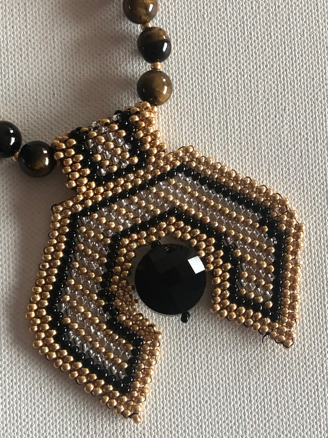 Naja Pendant, Naja Jewelry, Naja Necklace, Beaded Necklace, Tribal ...