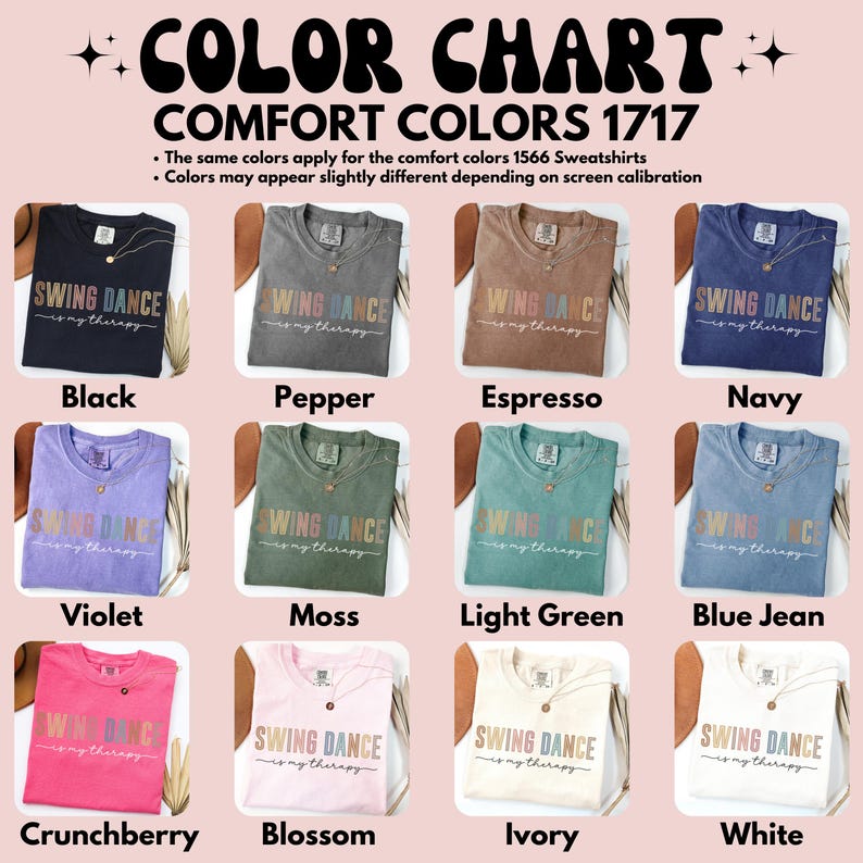 Comfort Colors® Swing Dance T-shirt, Ballroom Dancing Tee, Dance Lover ...