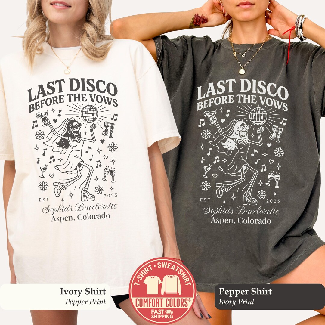 Comfort Colors Custom Bachelorette Party Matching Shirts, Team Bride T ...
