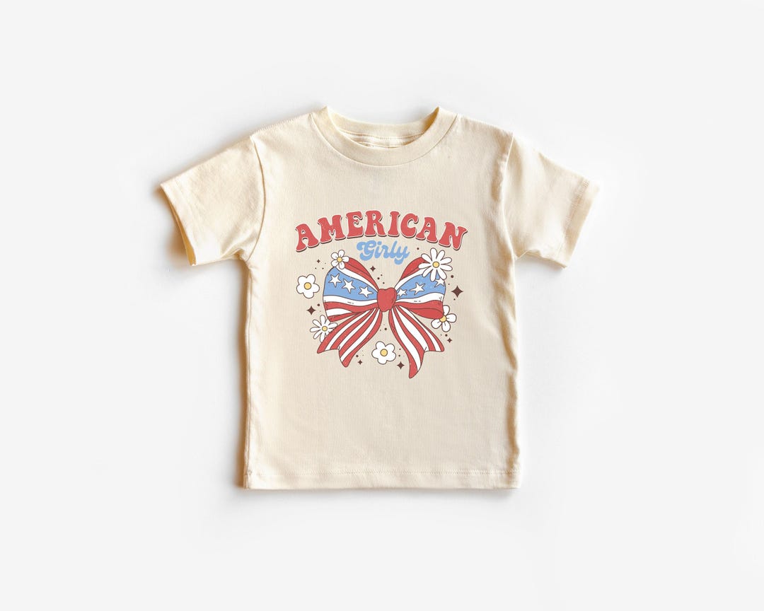 Girls Firecracker Tee, American Flag (toddler Sizes) - Etsy
