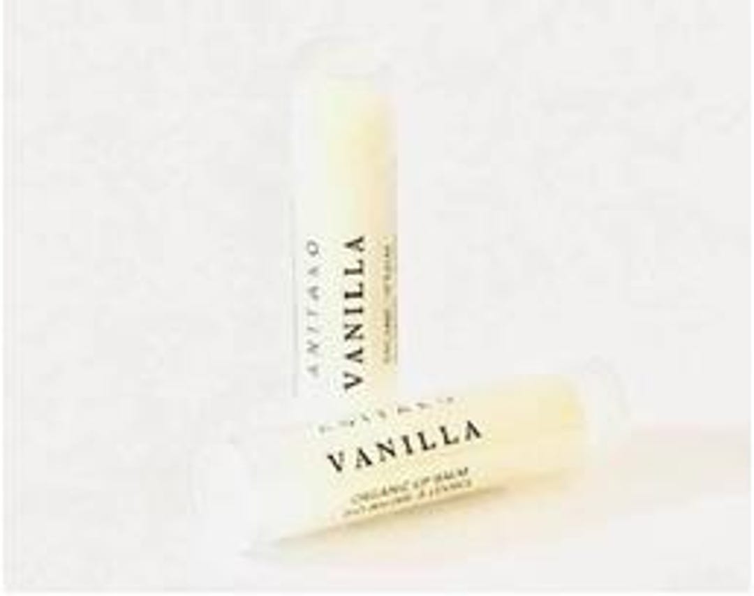 V A N I L L A Lip Balm Duo - Sweet Vanilla Extract Scented, Organic Lip ...