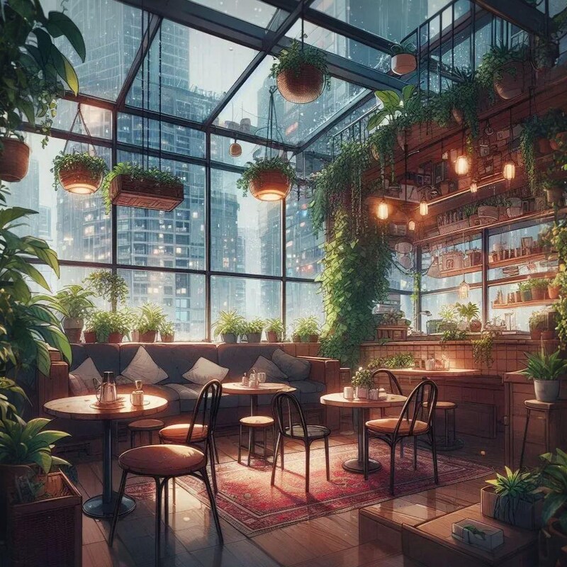 Cafe Wallpaper - Etsy