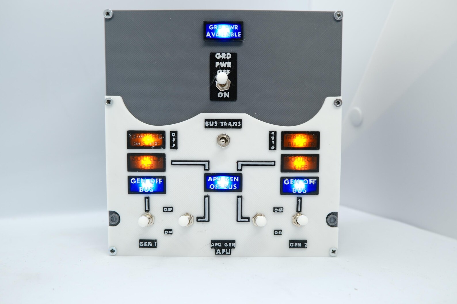 B737 Electrical Panel With Live Display: Flight Simulator Cockpit ...