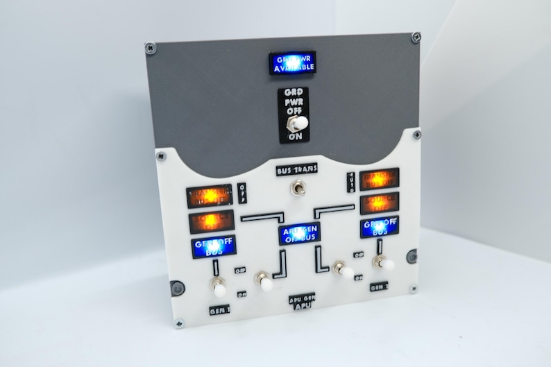 B737 Electrical Panel With Live Display: Flight Simulator Cockpit ...