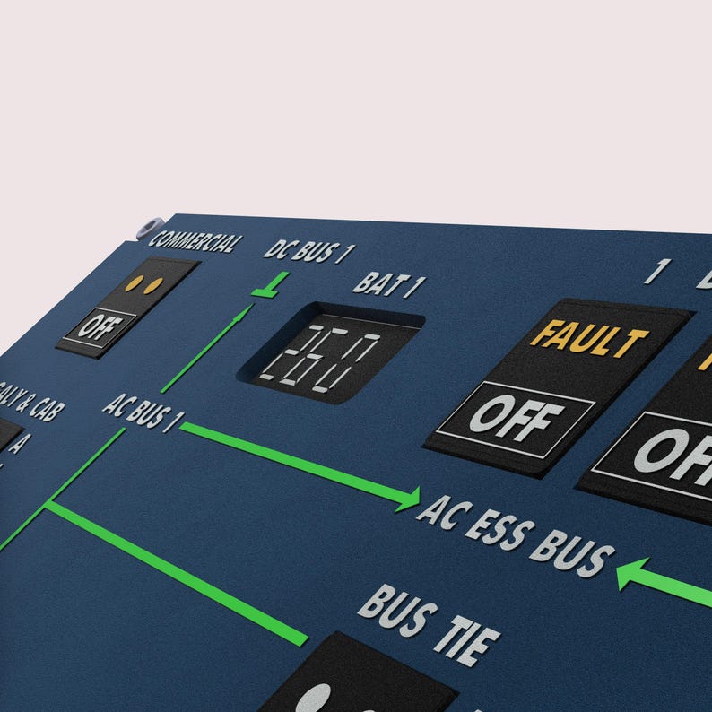 Airbus A320 Electrical Overhead Panel - Flight Simulator Hardware ...