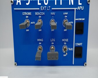 Airbus A350 Flight Simulator Light Panel: Tactile Switch Box - MSFS, X ...