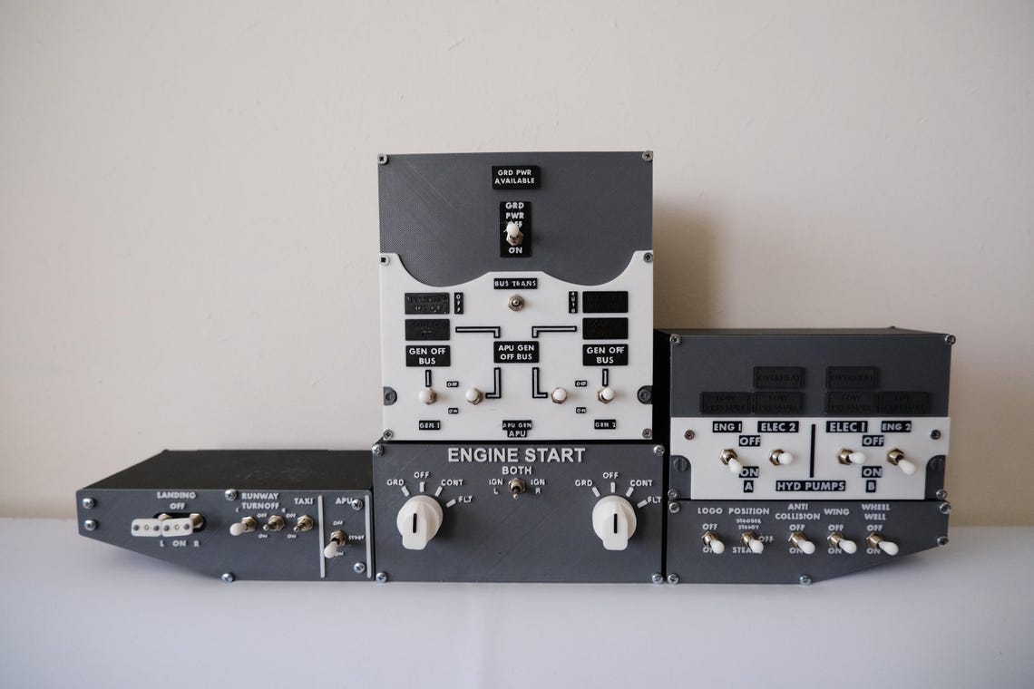 B737 Flight Simulator Overhead Panel: MSFS, X-plane, PMDG Compatible - Etsy