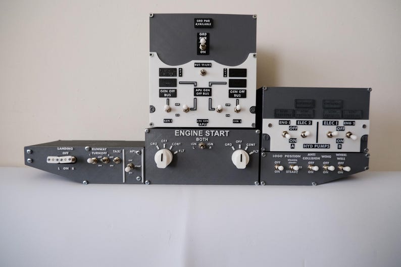 B737 Mini Overhead Panel Set for Flight Simulator, Boeing 737 Home ...