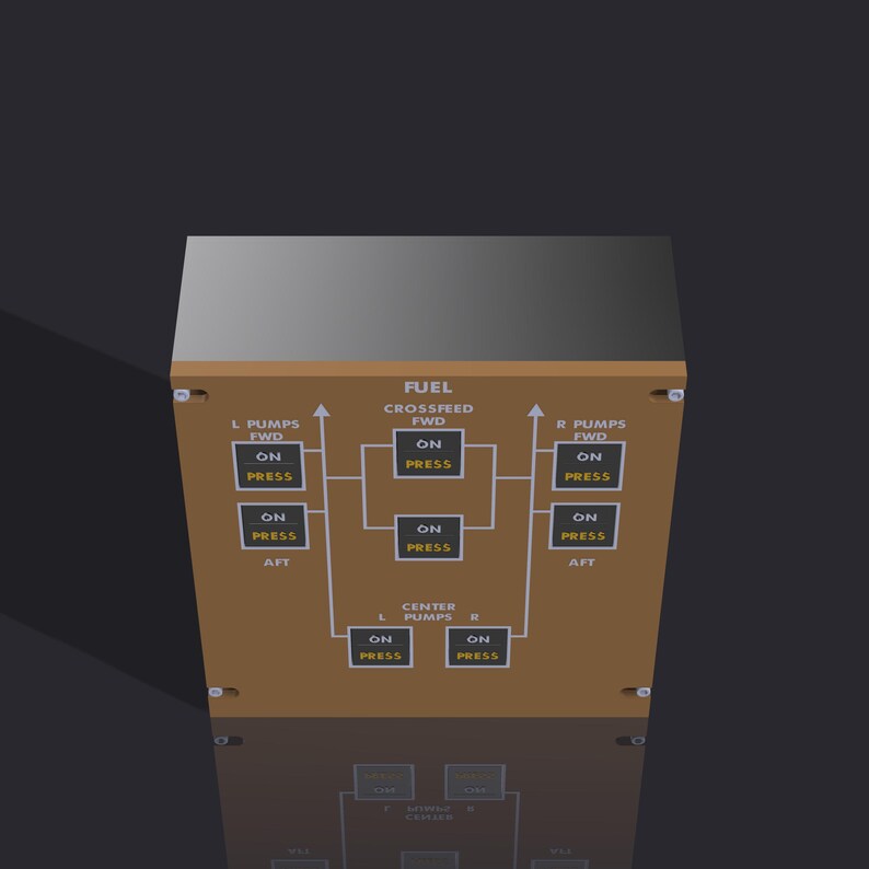 B777 Fuel Panel V2 | Functional LED Pump Switches | MSFS 2024 Ready ...