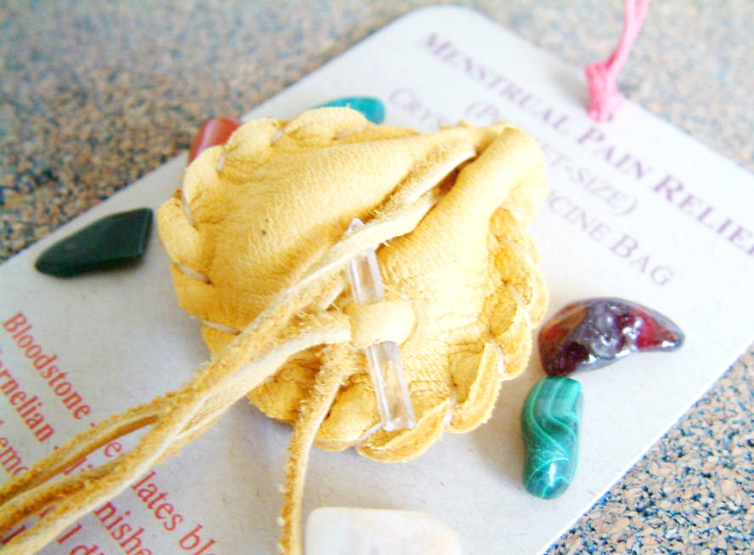 Menstrual Pain Relief Pocket-size Crystal Medicine Bag - Etsy