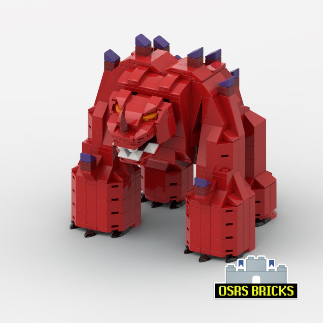 Runescape Jad Boss Lego-style Build | Old School Runescape Gift | OSRS ...