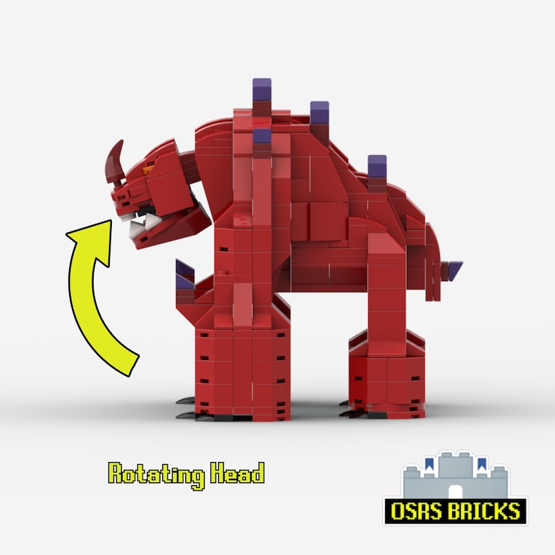 Runescape Jad Boss Lego-style Build | Old School Runescape Gift | OSRS ...