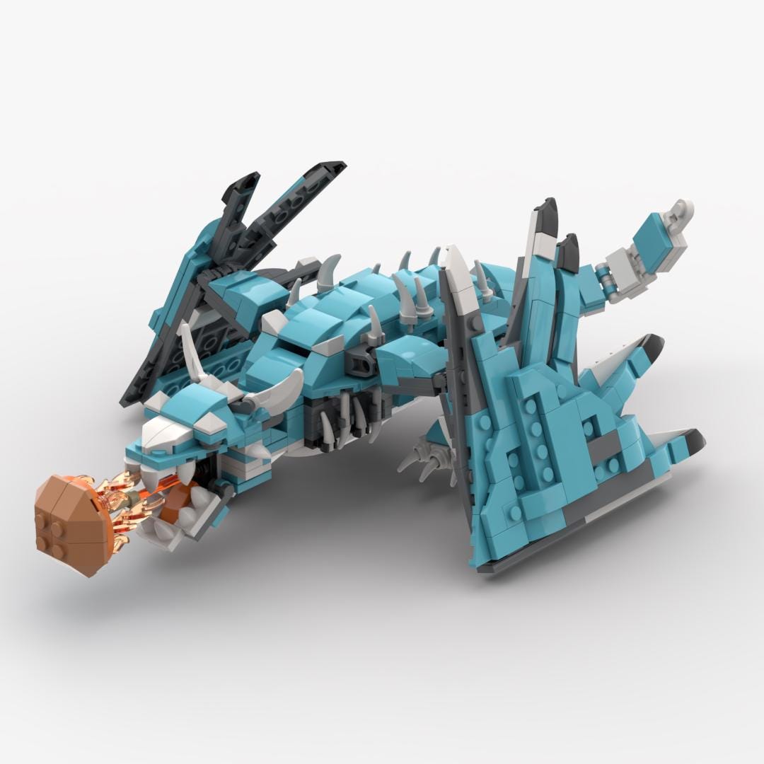Runescape LEGO Vorkath - Custom Design - Physical Set - Genuine Bricks ...