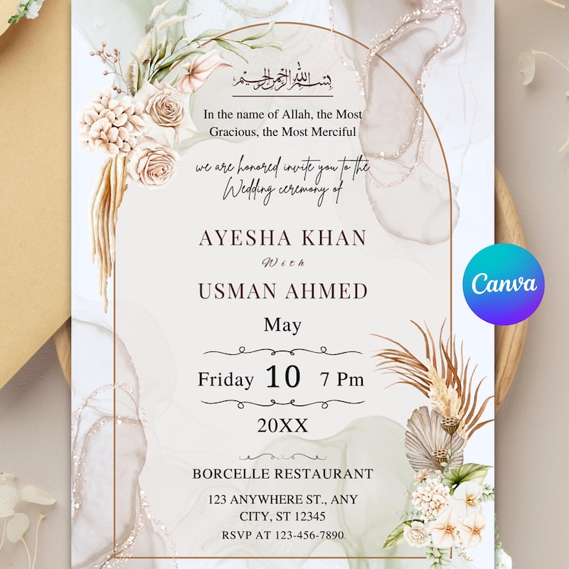 Nikkah Shaadi Cards - Etsy