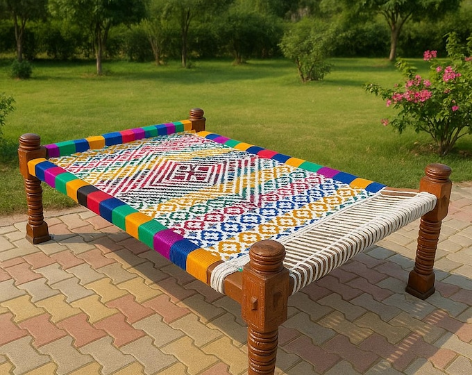 Indian Charpai | Indian Wood Charpai | Indian Wood Hand Made Charpai ...