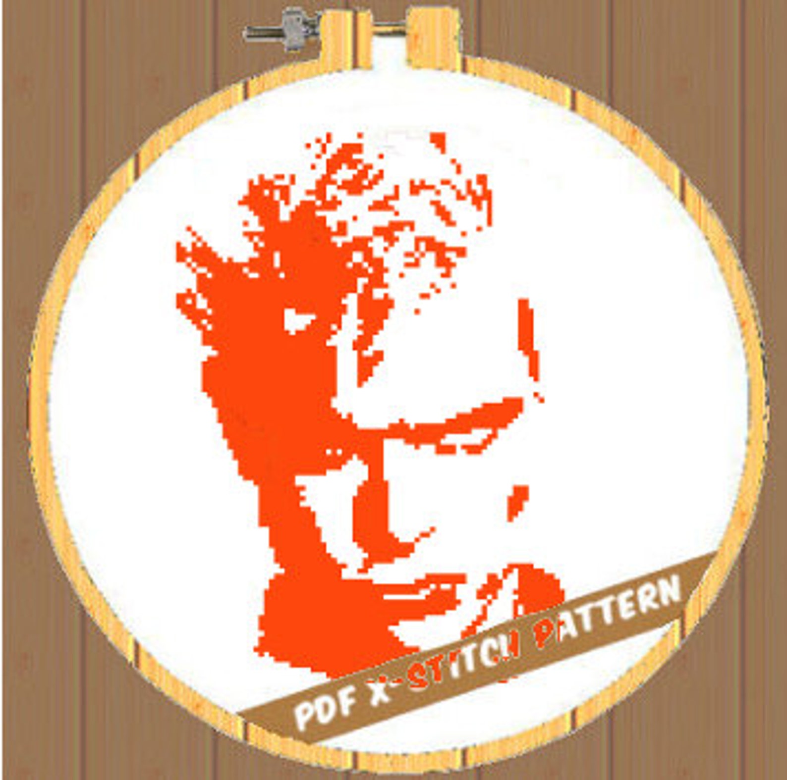 パターンのみ - クロスステッチパターンPDF、アイドル - Etsy 日本